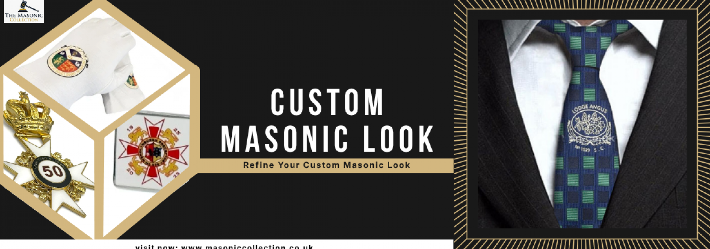 Custom Masonic Ties, Badges & Cufflinks | Complete Masonic Look UK