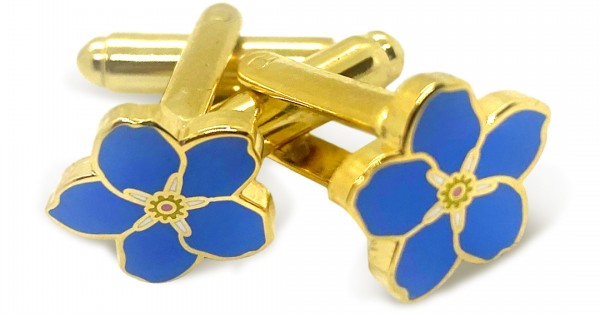 Small Masonic Forget Me Not Cufflinks