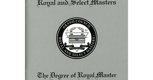 RSM Royal Master Ritual | The Masonic Collection
