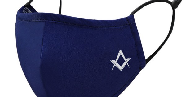 Freemasons Masonic Reusable 4 Ply Cotton Facemask