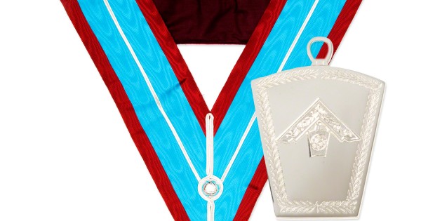 Masonic Mark Past Masters Collar with Past Masters Collar Jewel